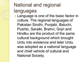 Culture of pakistan | PPTX | Islam | Religion & Spirituality