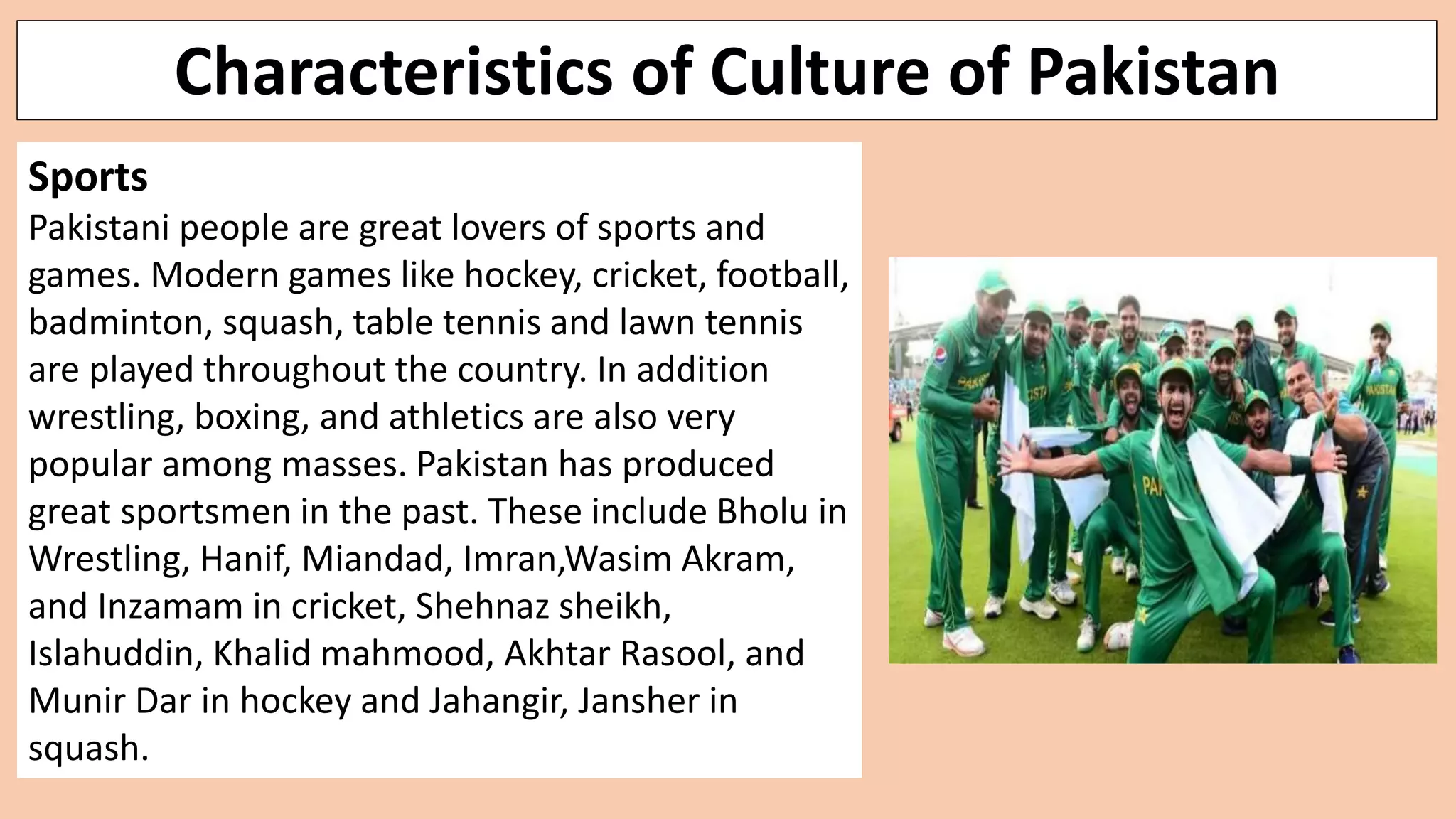 Culture of pakistan | PPTX
