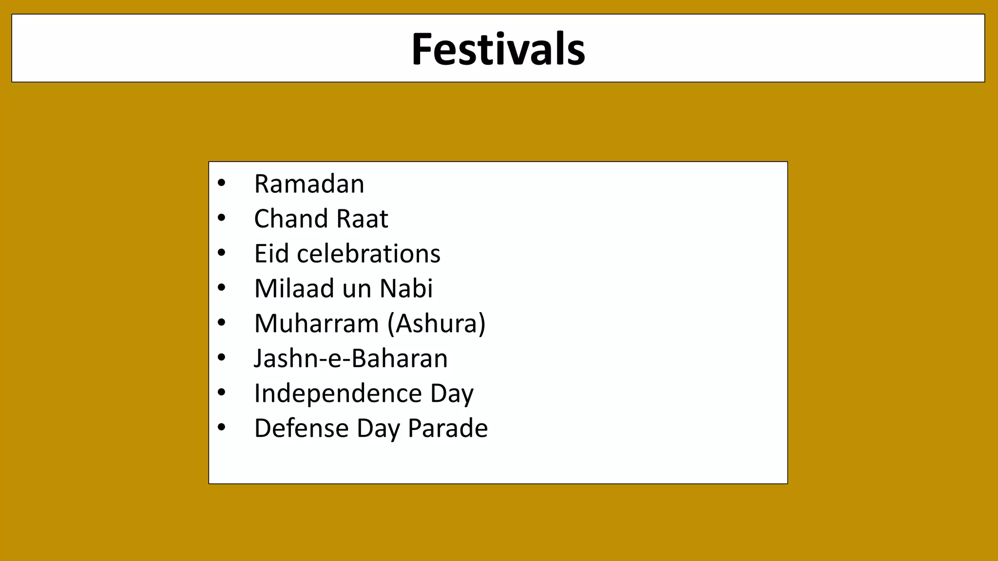 Culture of pakistan | PPTX