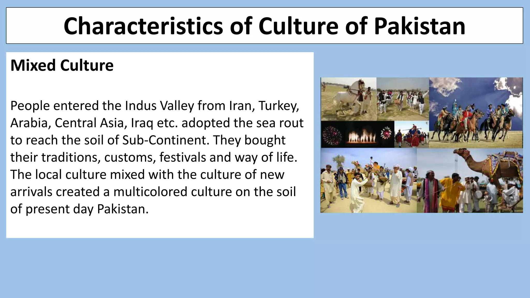 Culture of pakistan | PPTX