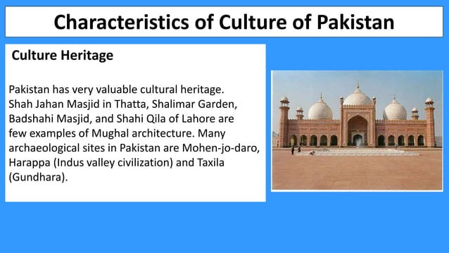 Culture of pakistan | PPTX | Islam | Religion & Spirituality