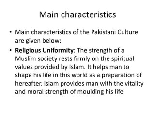Culture of pakistan | PPTX