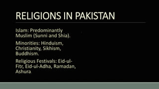 CULTURE OF PAKISTAN describe into detail | PPTX