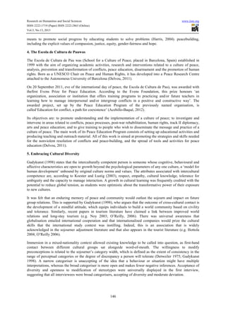 Culture of peace a move towards peace and peace building | PDF