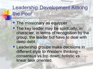 540-7 Culture of Poverty & the Urban Poor Church | PPT