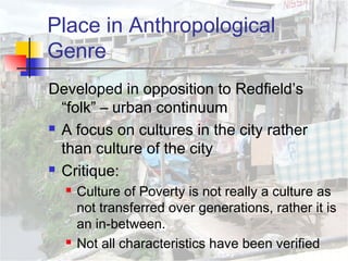 540-7 Culture of Poverty & the Urban Poor Church | PPT