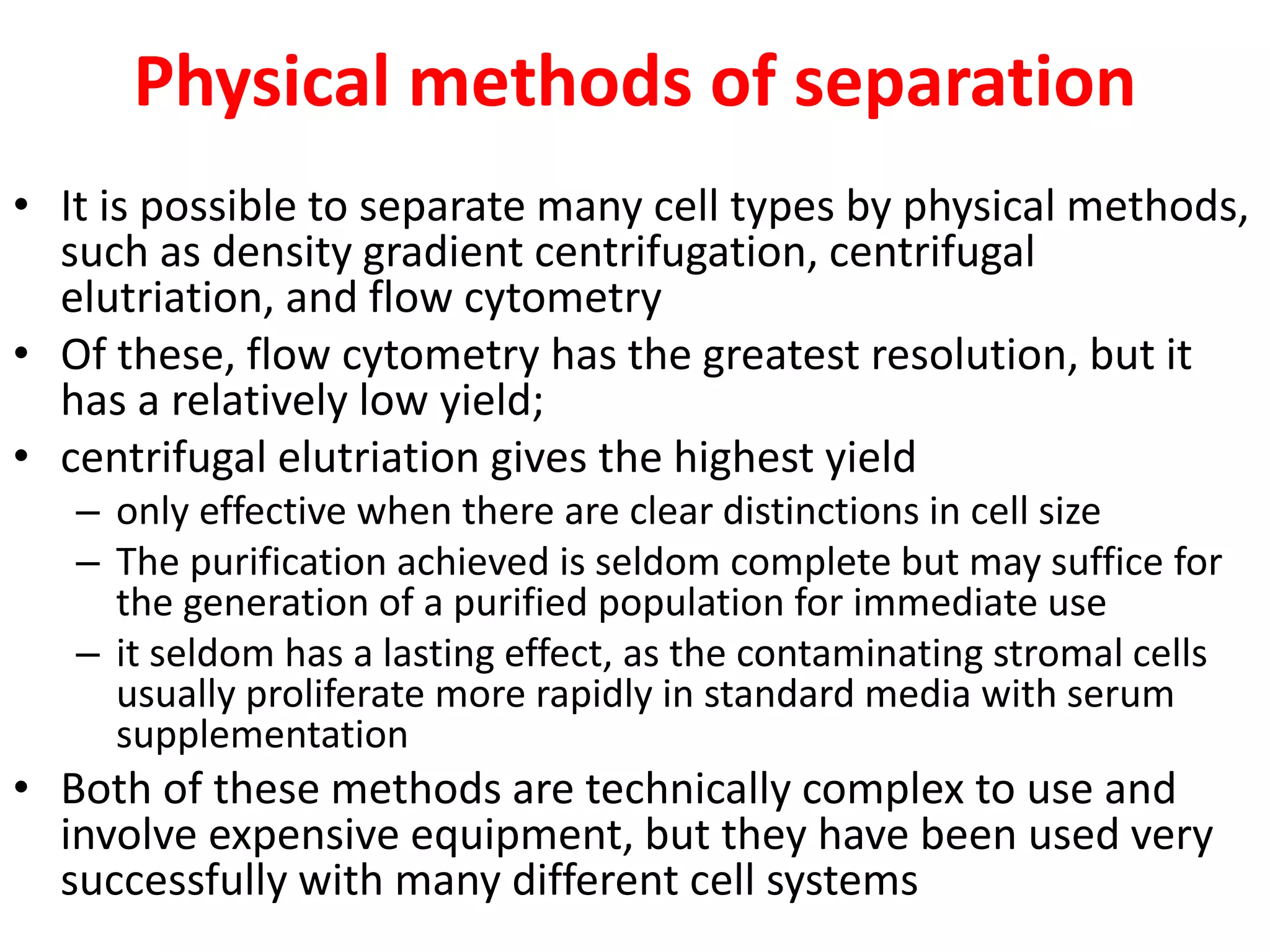 Culture of specialised cells | PPTX