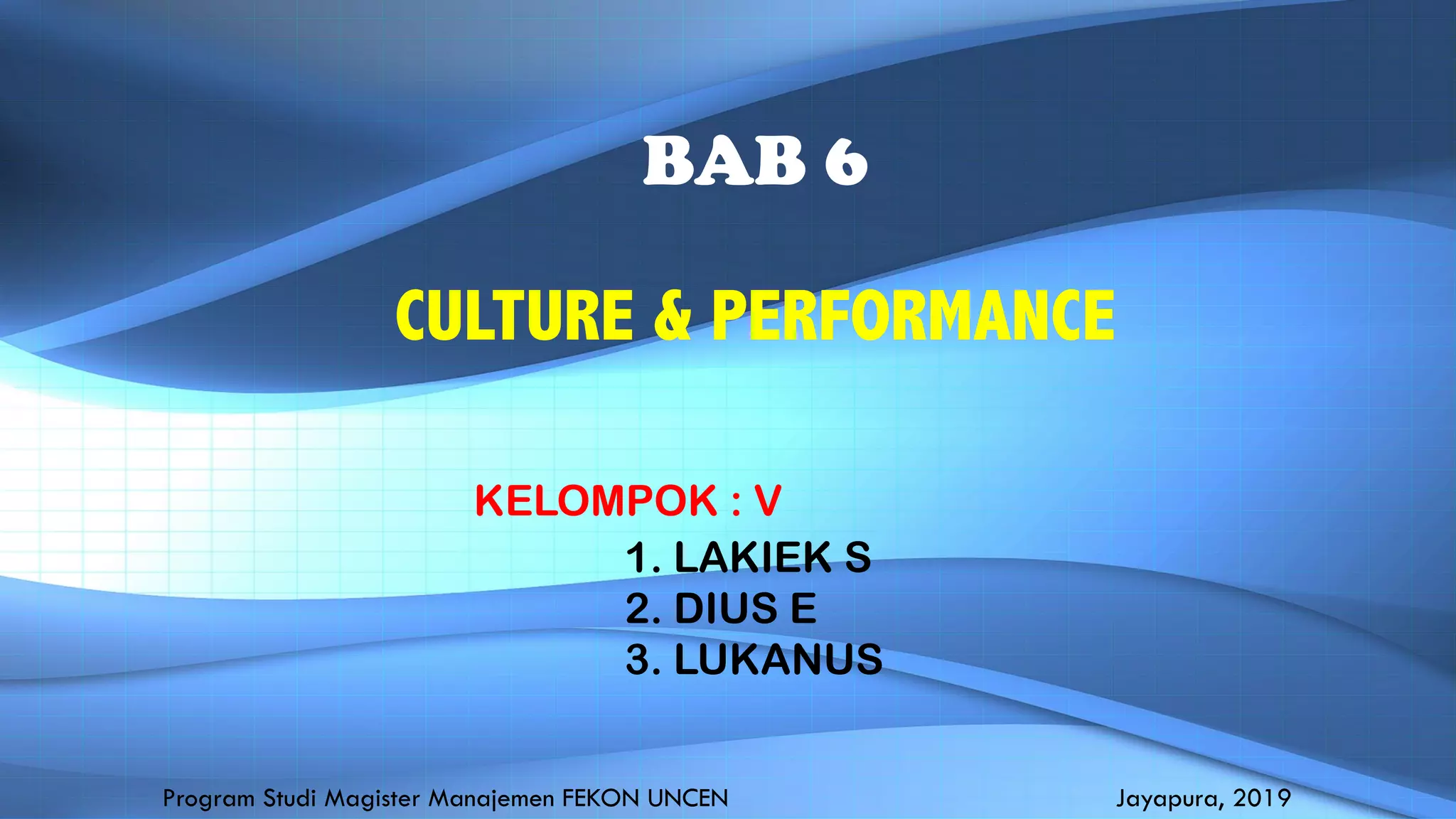 Culture & performance: sandi:mmuncenpptx | PPT