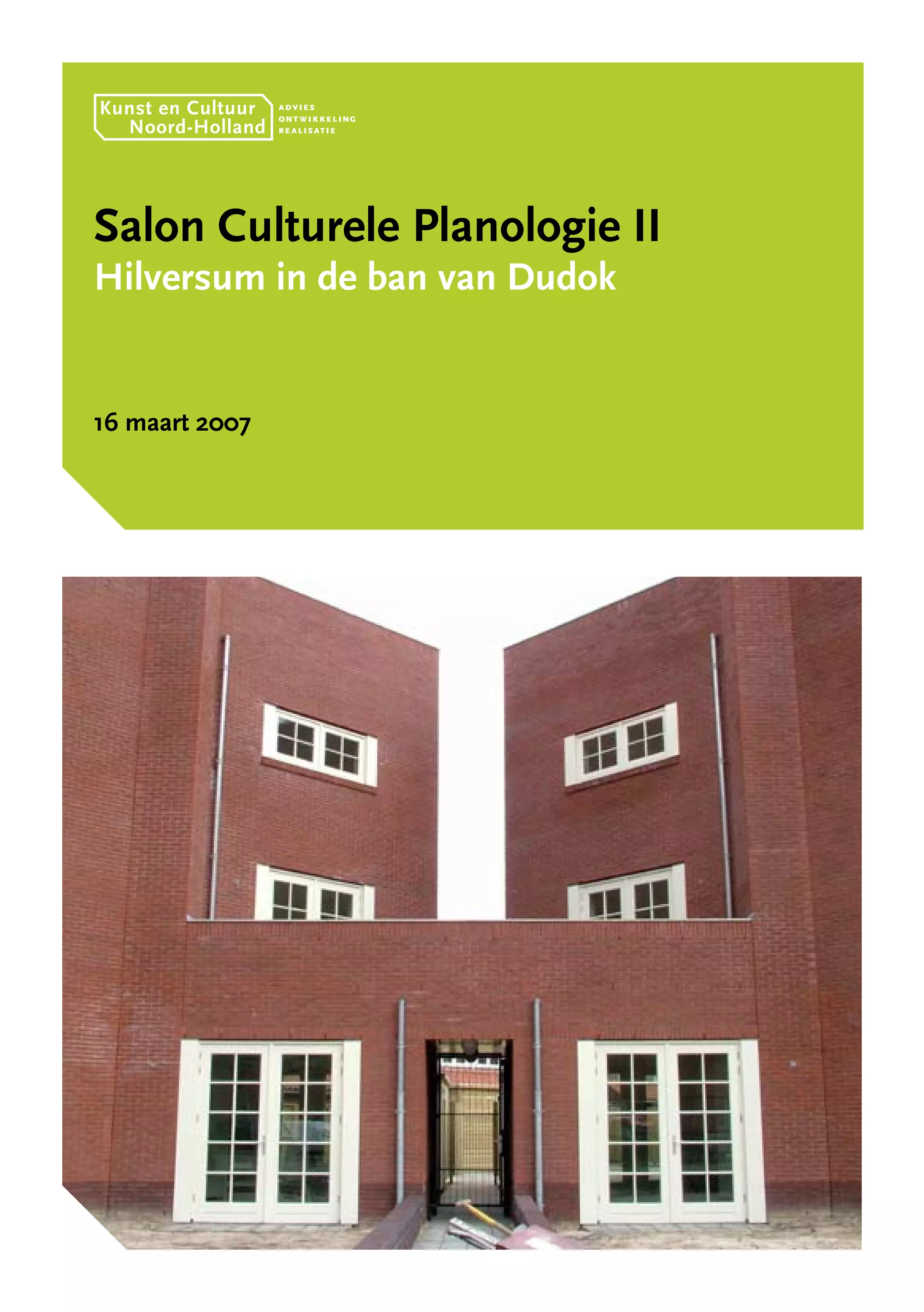 Culture Planologie Dudok Hilversum | PDF