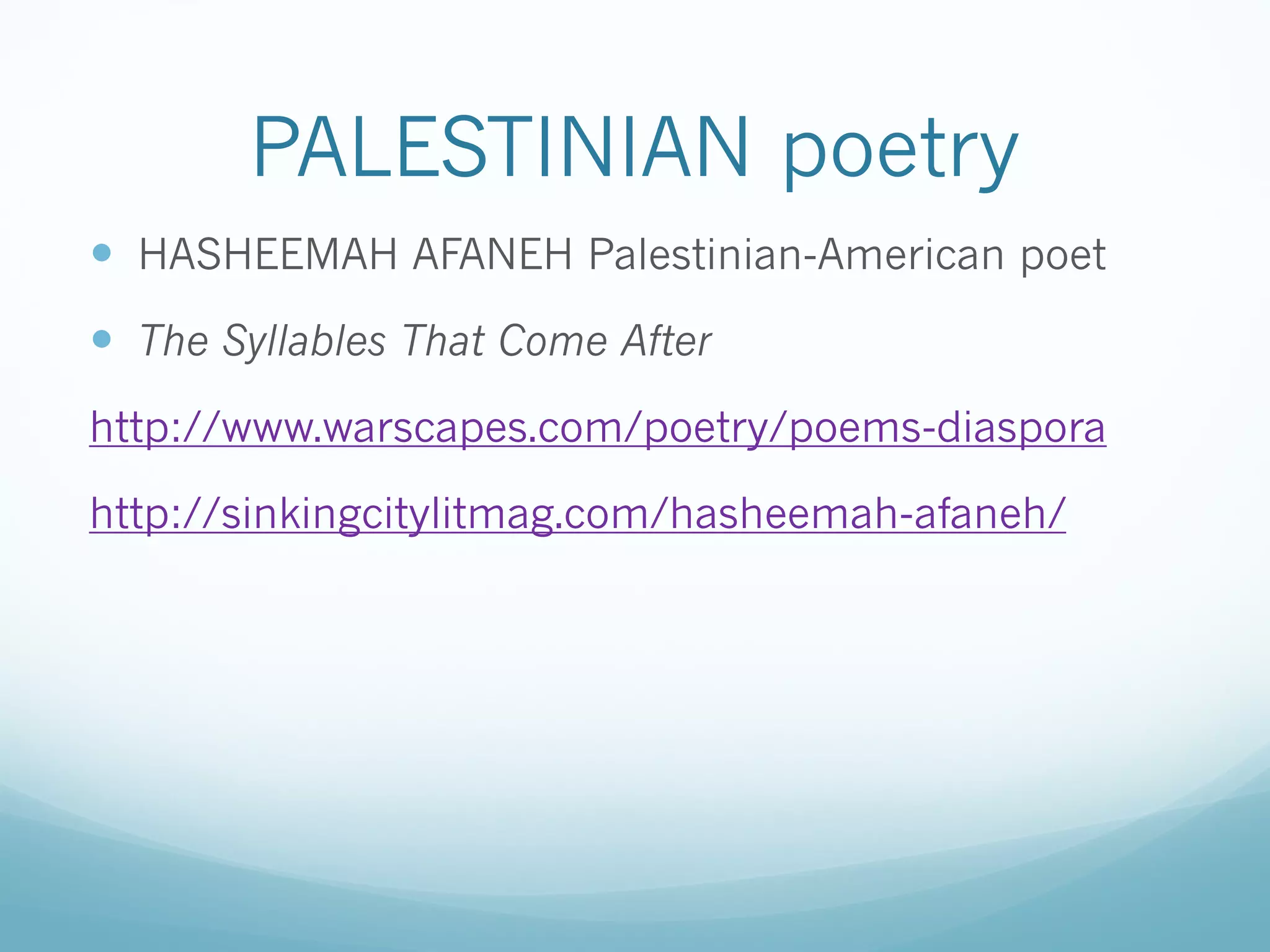 Culture & Poetry: Univ. BCN class presentation | PDF