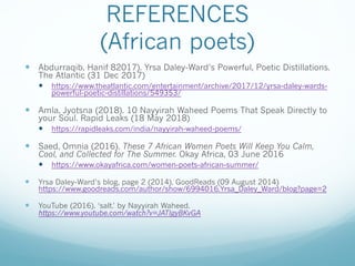 Culture & Poetry: Univ. BCN class presentation | PPT