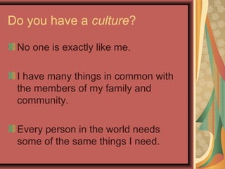 Culture power point ENGLISH | PPT