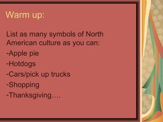 Culture power point ENGLISH | PPT