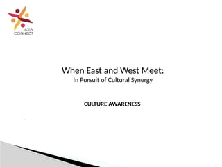 Cultural awareness training session pptx | PPTX