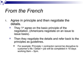 Cultural negotiation styles | PPT