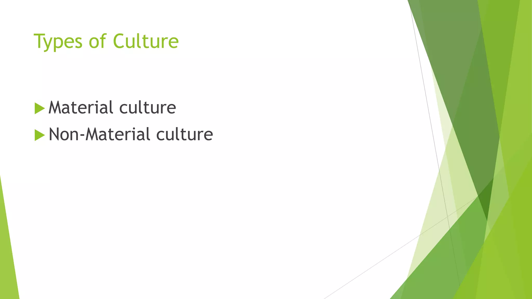 The Culture and its types | PPTX