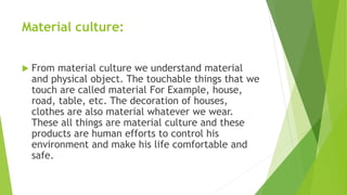 The Culture and its types | PPTX