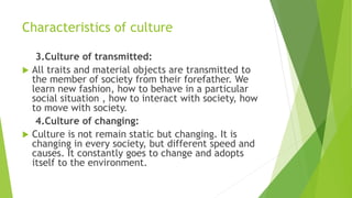 The Culture and its types | PPTX