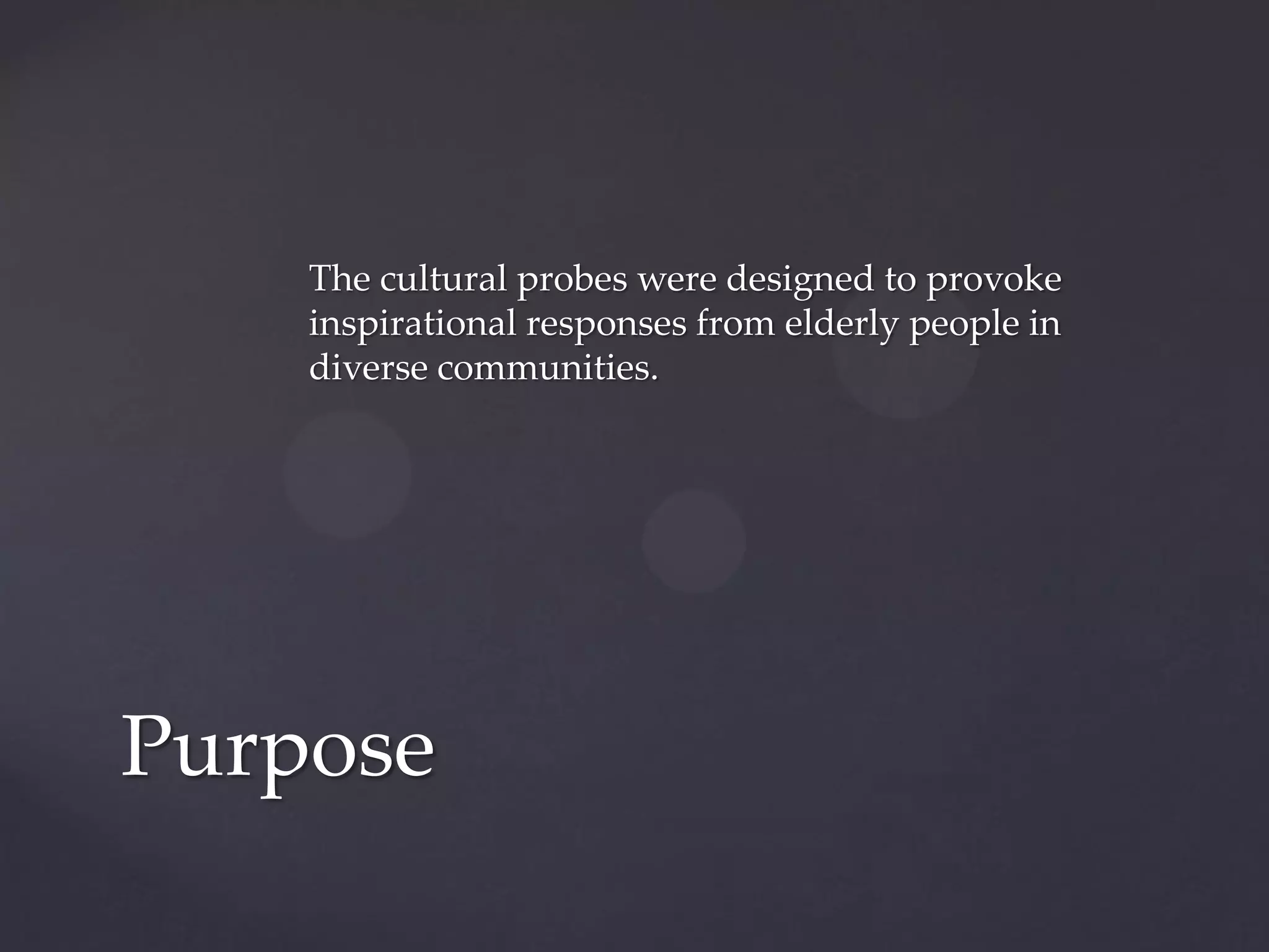 Culture probes | PDF