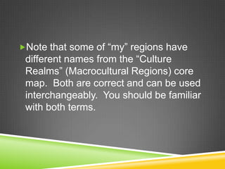 Culture realms (use with culture realms core map) | PPTX
