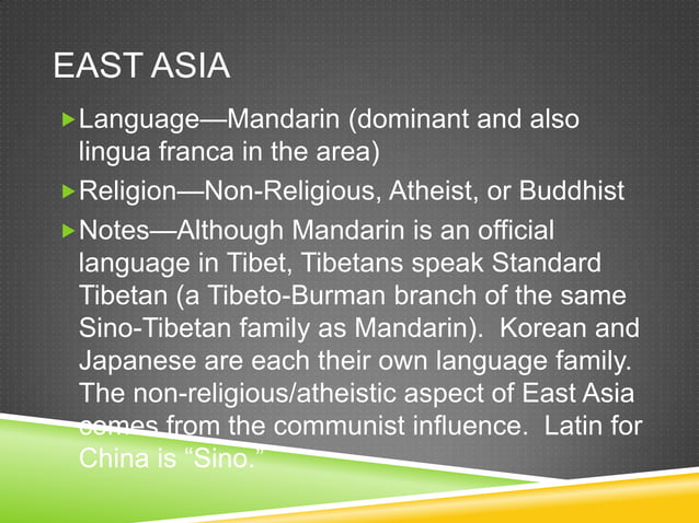 Culture realms (use with culture realms core map) | PPTX | Asia Travel ...