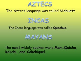 Mayans, Aztecs and Incas Culture | PPTX | Crime & Harmful Acts to ...