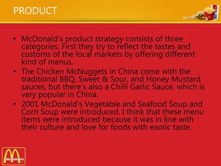 Cultures adapted by mc donalds | PPTX