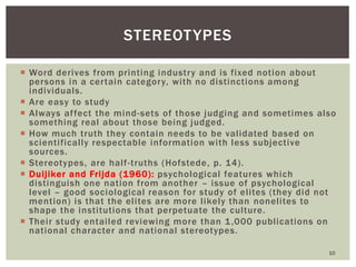 Culture’s consequences – excerpts from hofstede book.pptx | Science