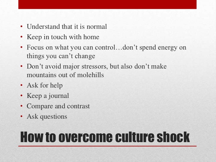 Culture shock theory
