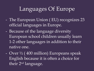 Cultures in europe[1] | PPT