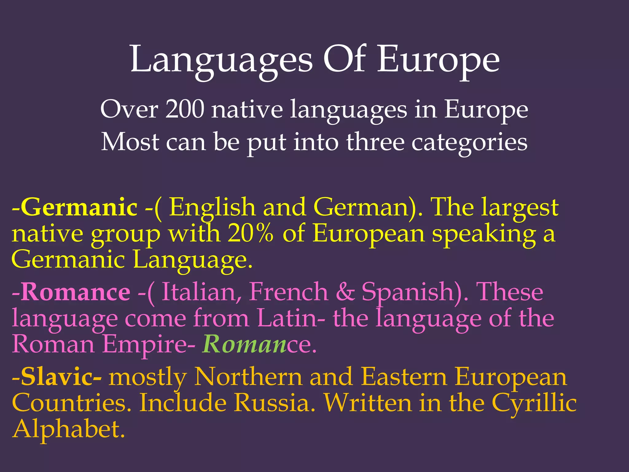 Cultures in europe[1] | PPT