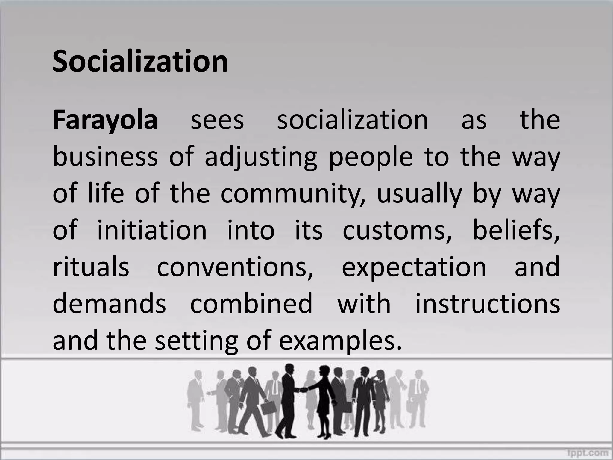 Culture, socialization and education. | PPTX