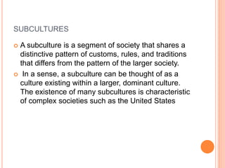 Sociology XII: Culture | PPTX