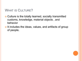 Sociology XII: Culture | PPTX