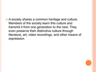 Sociology XII: Culture | PPTX