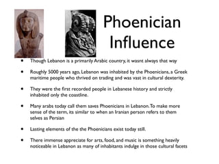 Cultures of lebanon | KEY