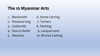 Social Studies Culture of Myanmar | PPTX