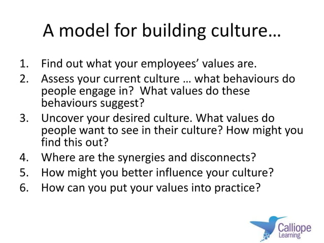 Building a Great Organizational Culture | PPTX