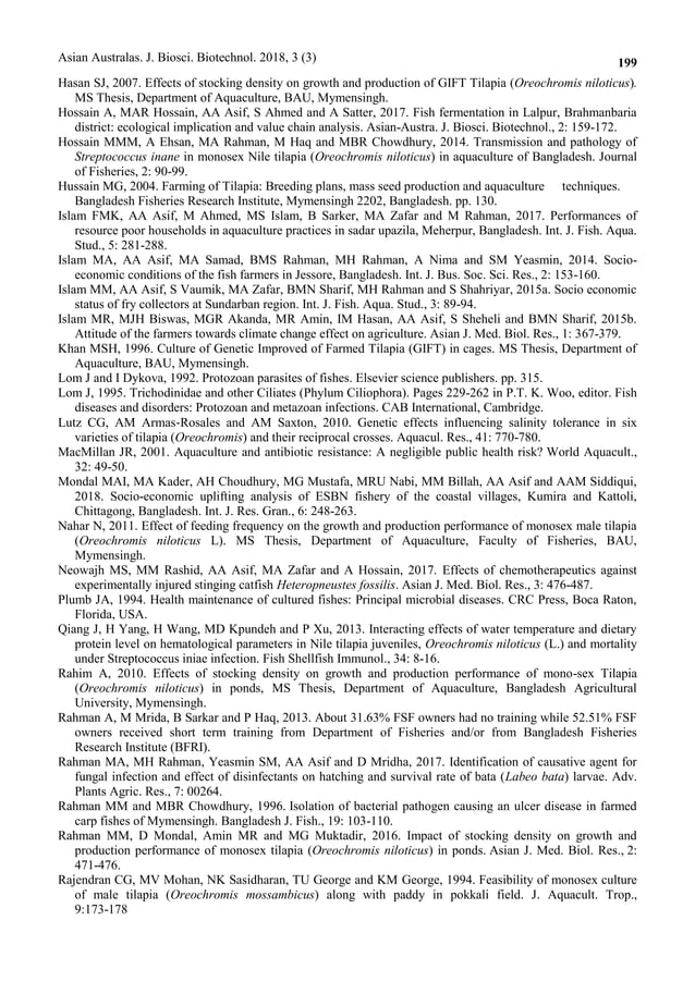 Culture strategies, diseases and their mitigations in mono-sex Nile ...