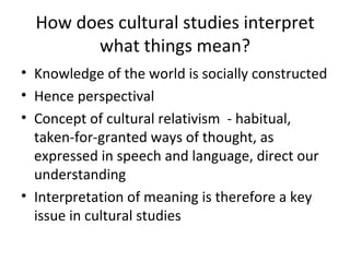 Culture studies intro | PPT
