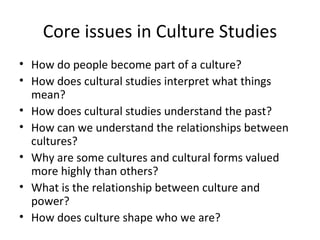 Culture studies intro | PPT