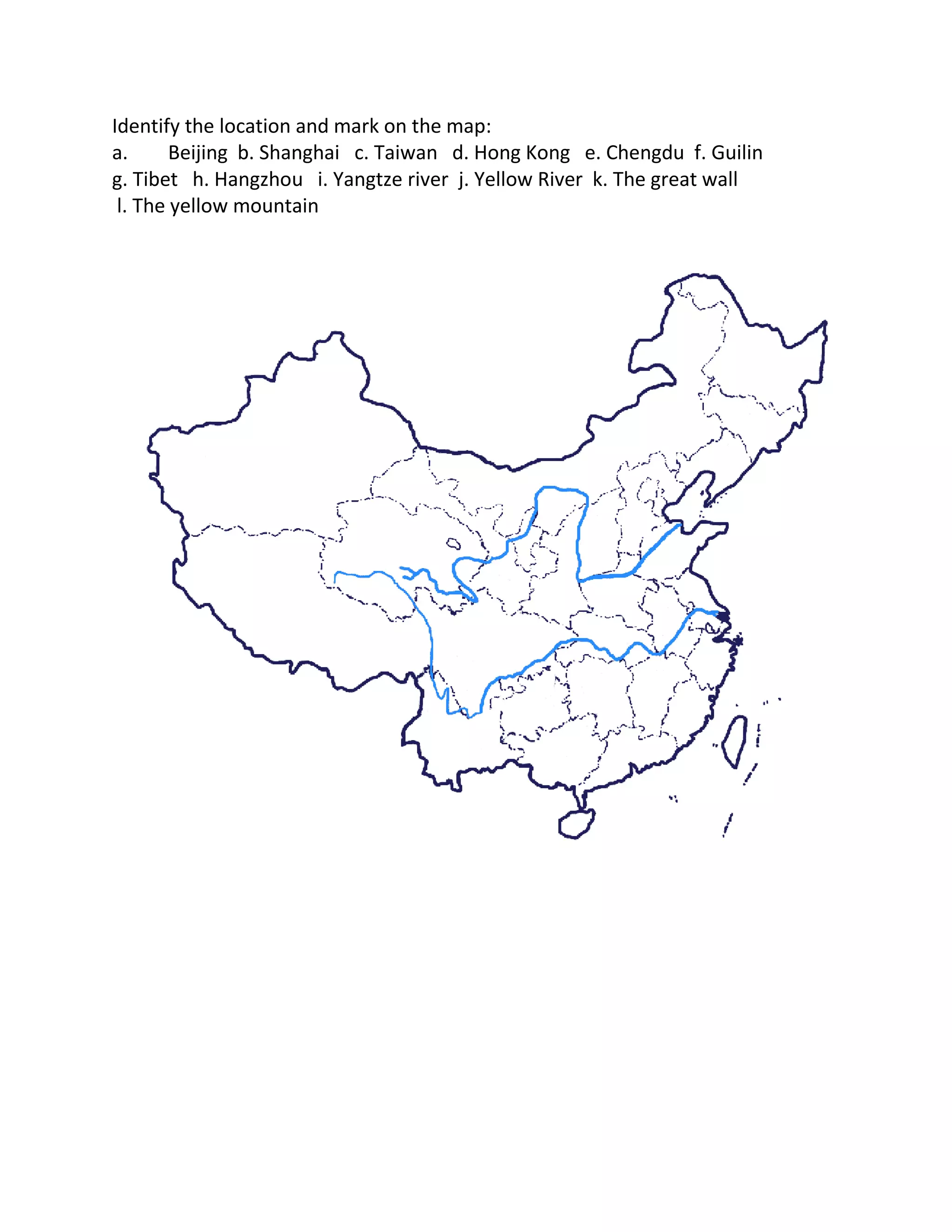 Culture study unit 13 Traveling in China worksheet | PDF