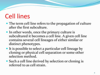 Culture techniq and type of animal cell culture | PPT