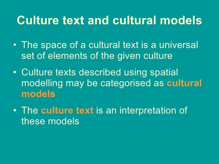 Culture Text Culture Text