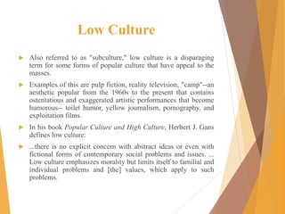 Popular Culture Examples