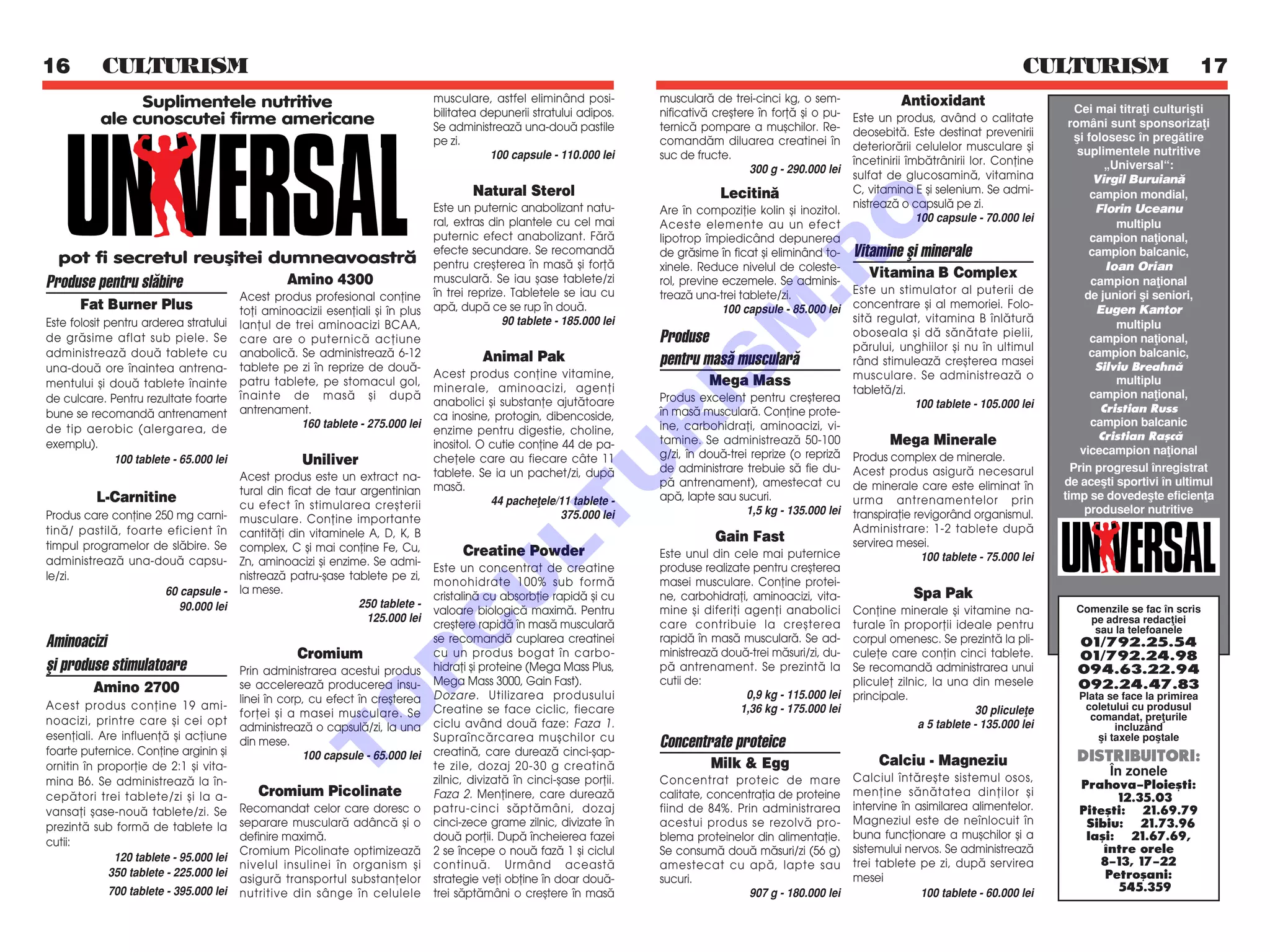Revista Culturism nr.92 (1/1999) | PDF