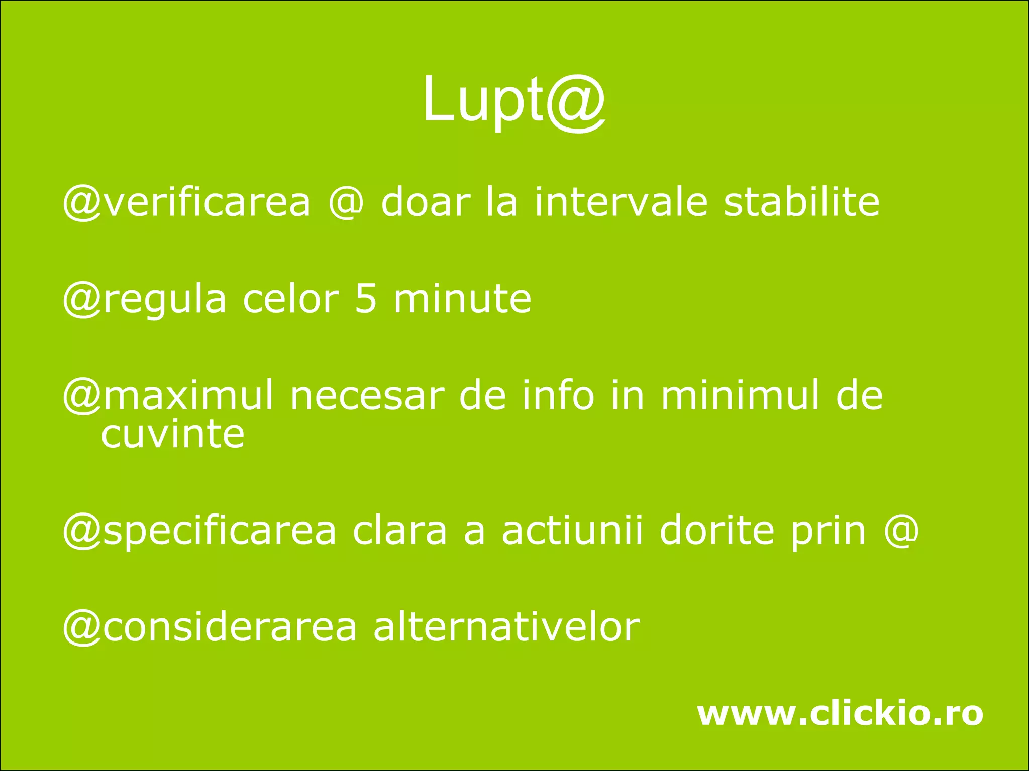 Cum sa folosesti eficient emailul | PPS