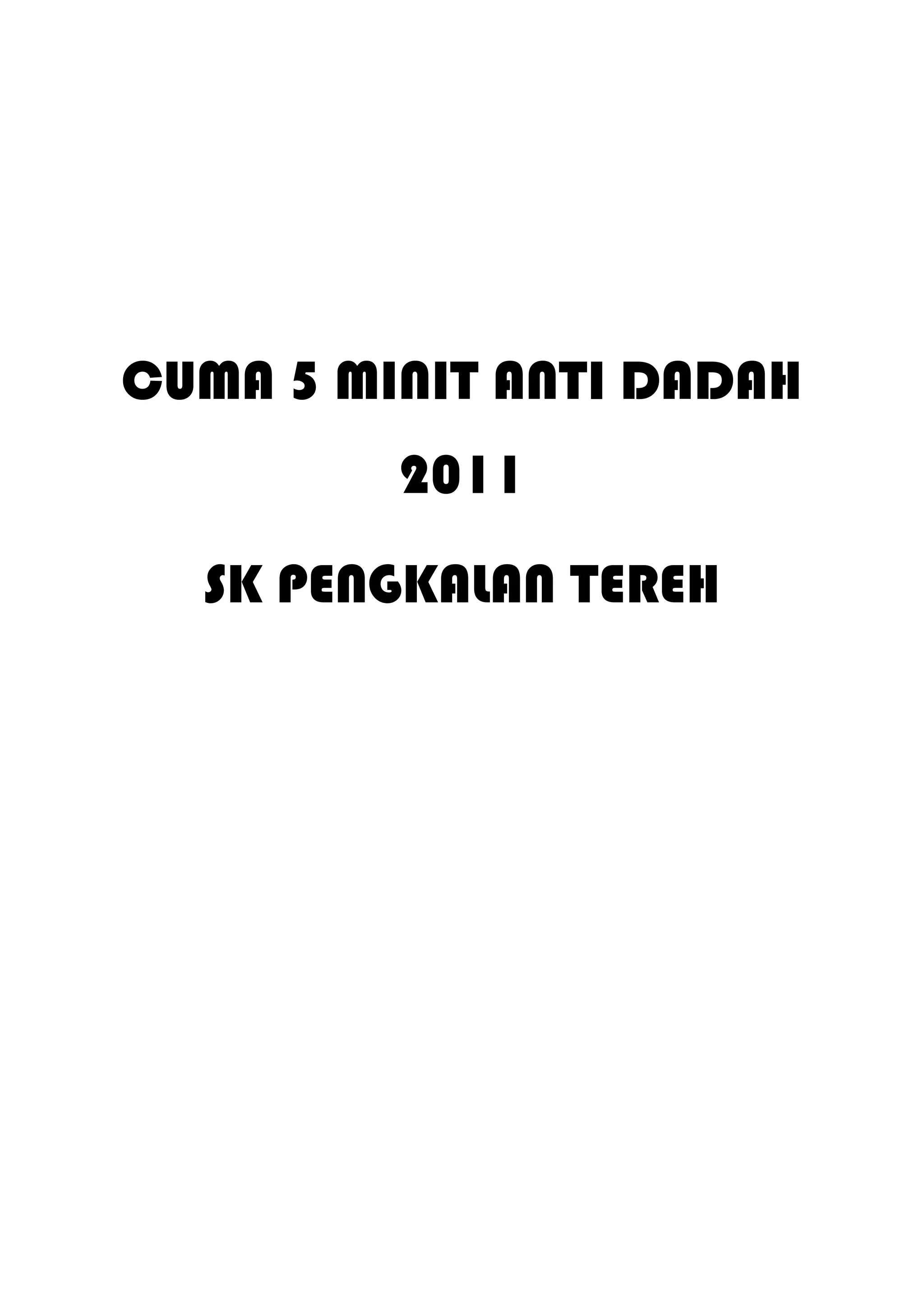 Cuma 5 minit anti dadah 2011 | DOCX