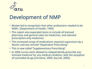 Cumberbatch-Non Medical Prescribing-Jan 2025.pptx