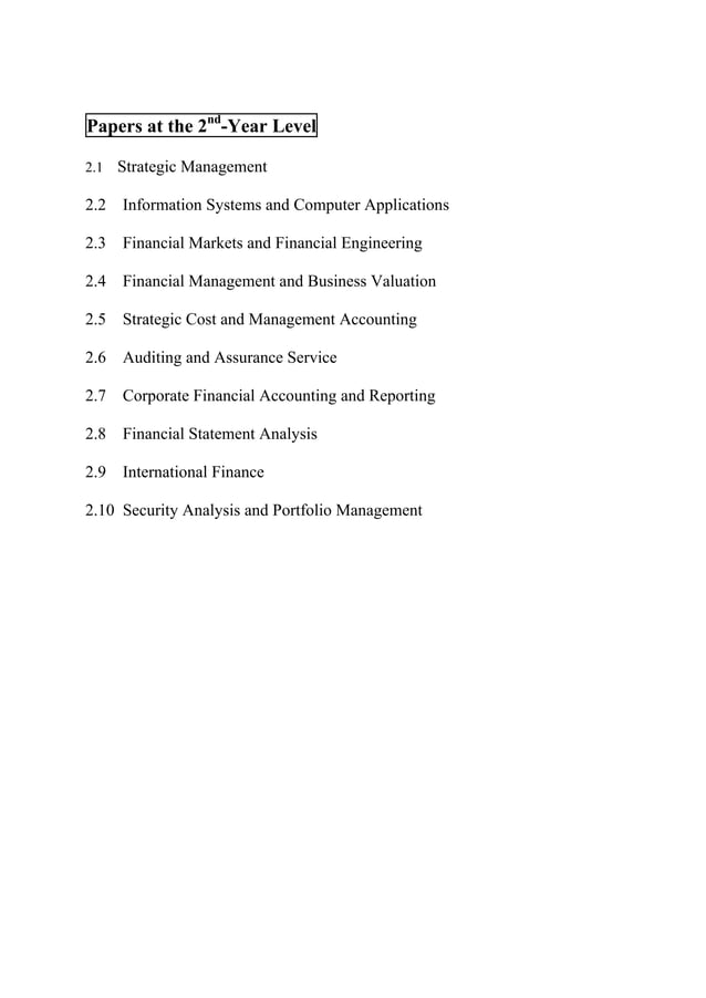 University of Calcutta M Com Syllabus | PDF | Business Accounting ...